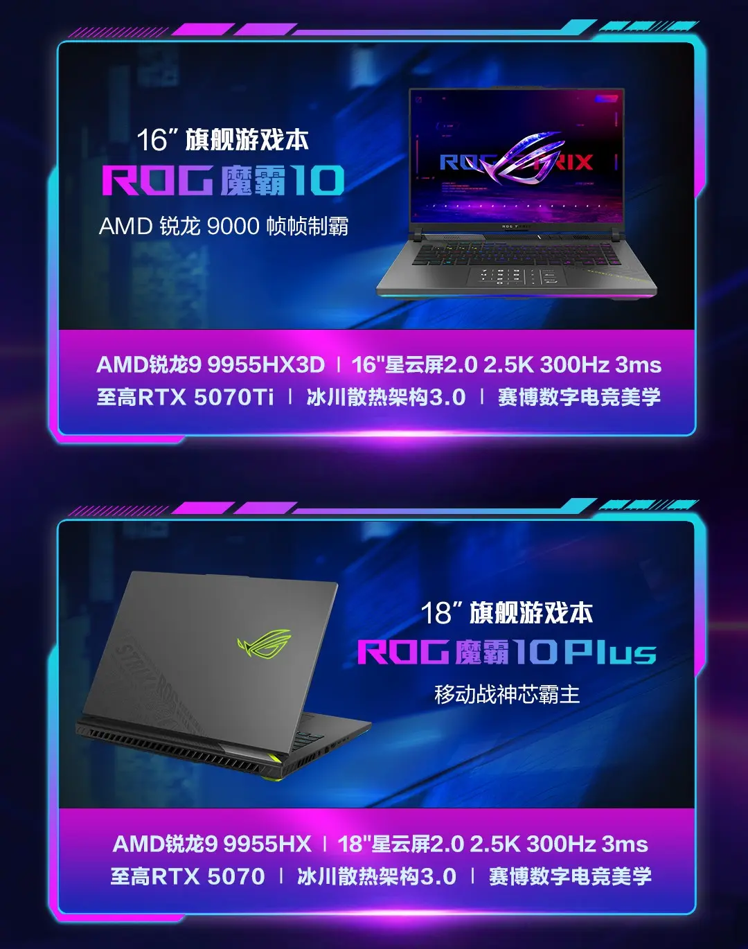 ASUS ROG Strix 10 Series Gaming Laptops Launch with Ryzen 9 9955HX3D ...