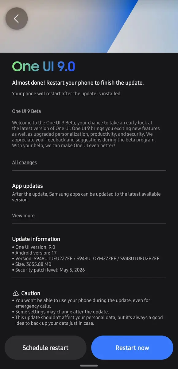 Samsung releases first One UI 9 Beta 1 for Galaxy S26 series — PC Central
