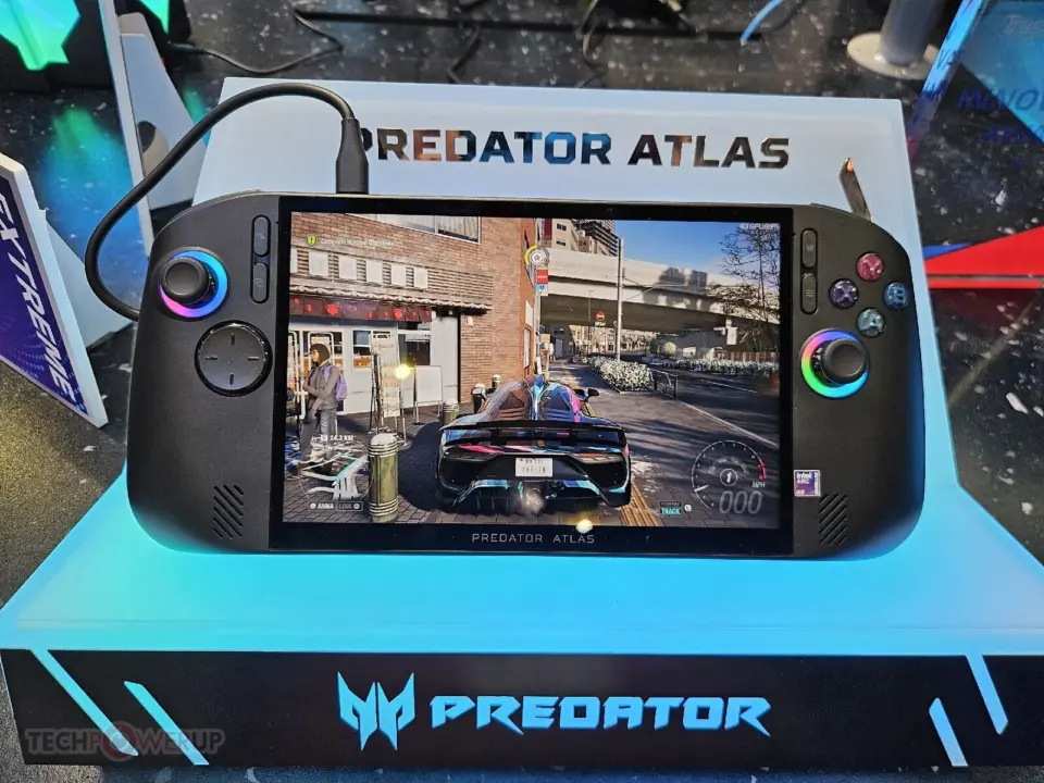 Acer Predator Atlas Handheld Launches With Intel Arc G3 Extreme Processor